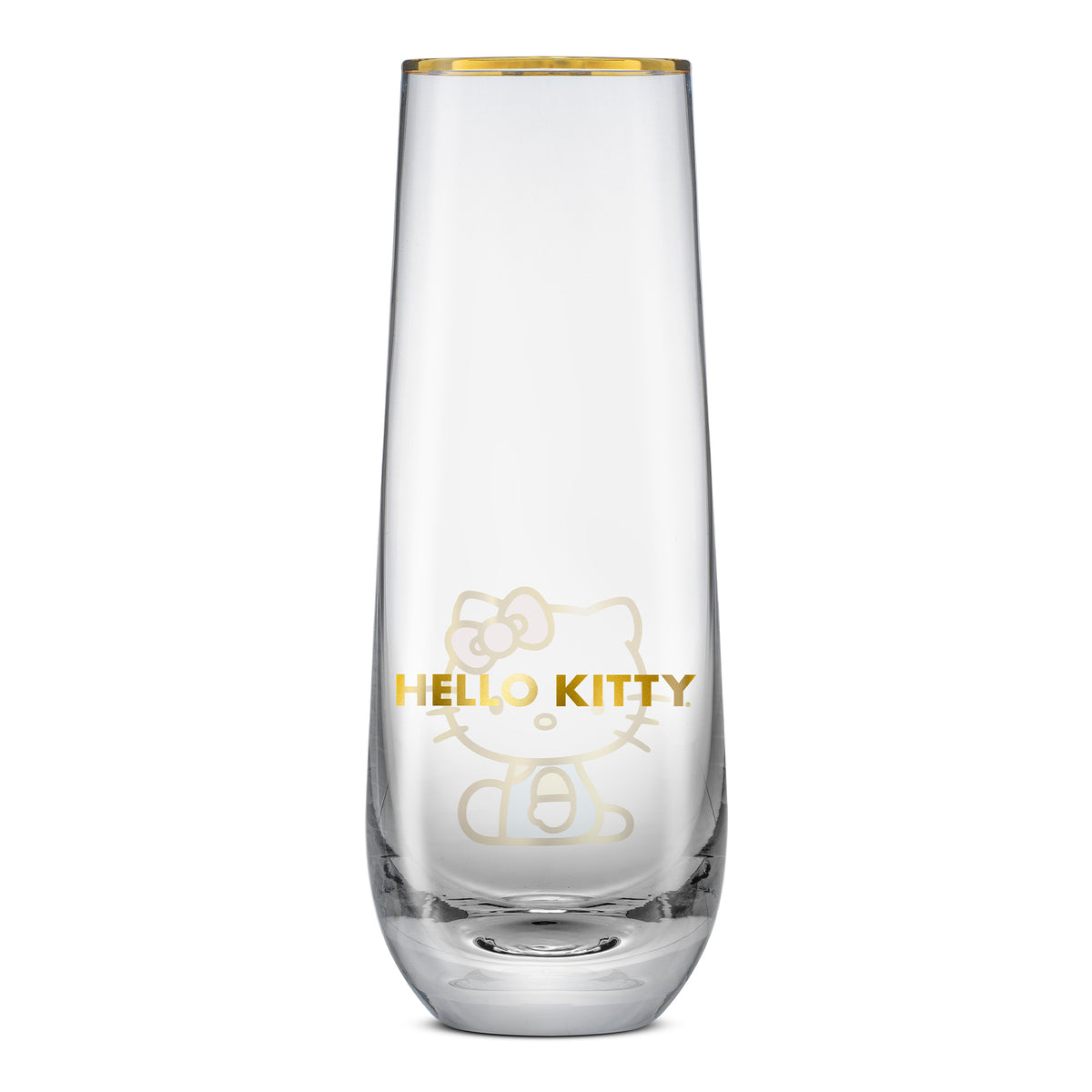 Hello Kitty® Stay Gold Stemless Flutes